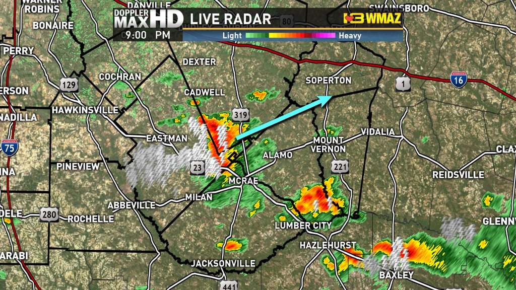 Strong storms leave damage in Central Ga. | 13wmaz.com